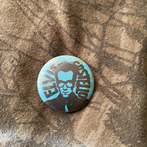 Jewelry | Vintage Authentic Elvis Costello Small Metal Pin Cool Perfect ...